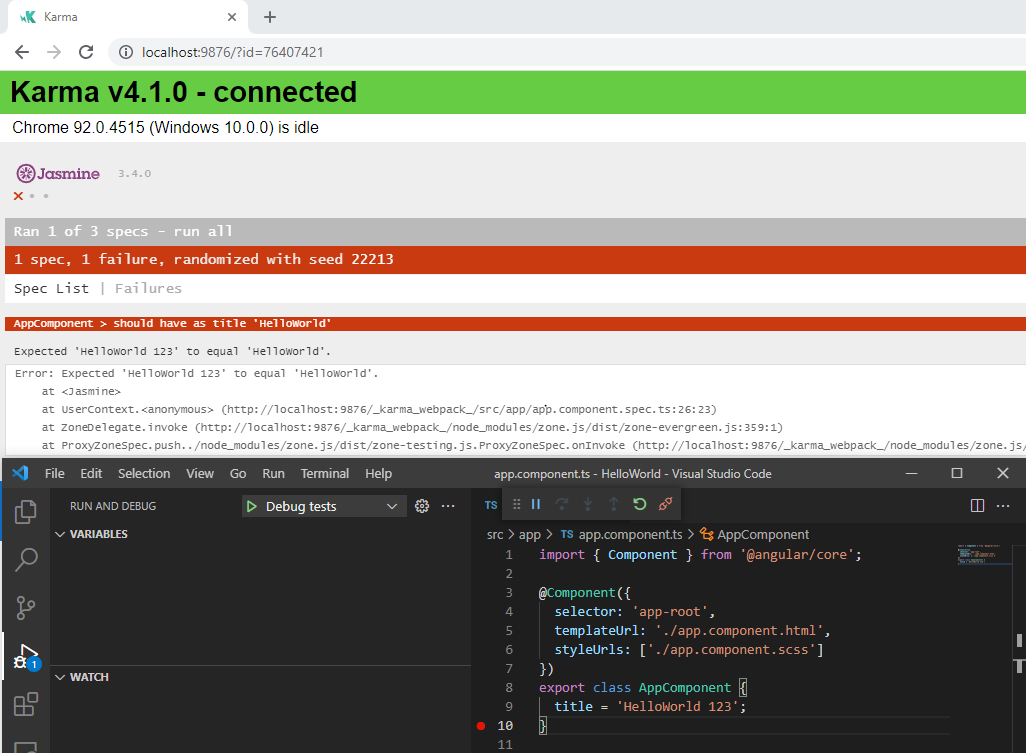 VSCode调试Angular和Karma测试项目 | 米可爱分享